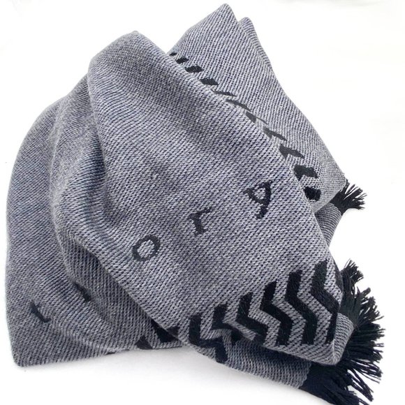 Theory | Accessories | Theory Black Grey Wool Scarf | Poshmark